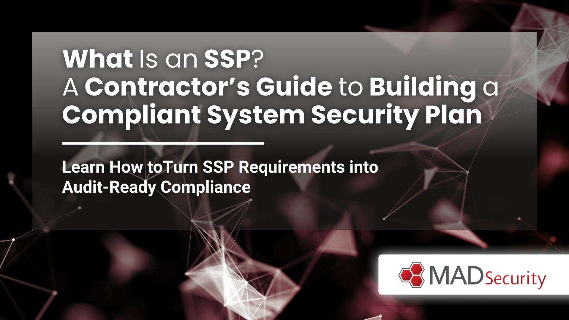 What Is an SSP? A Contractor’s Guide to Building a Compliant System ...